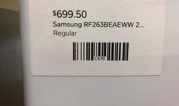 Samsung White French Door Refrigerator (Model:RF263BEAEWW) PZRG1 for ...