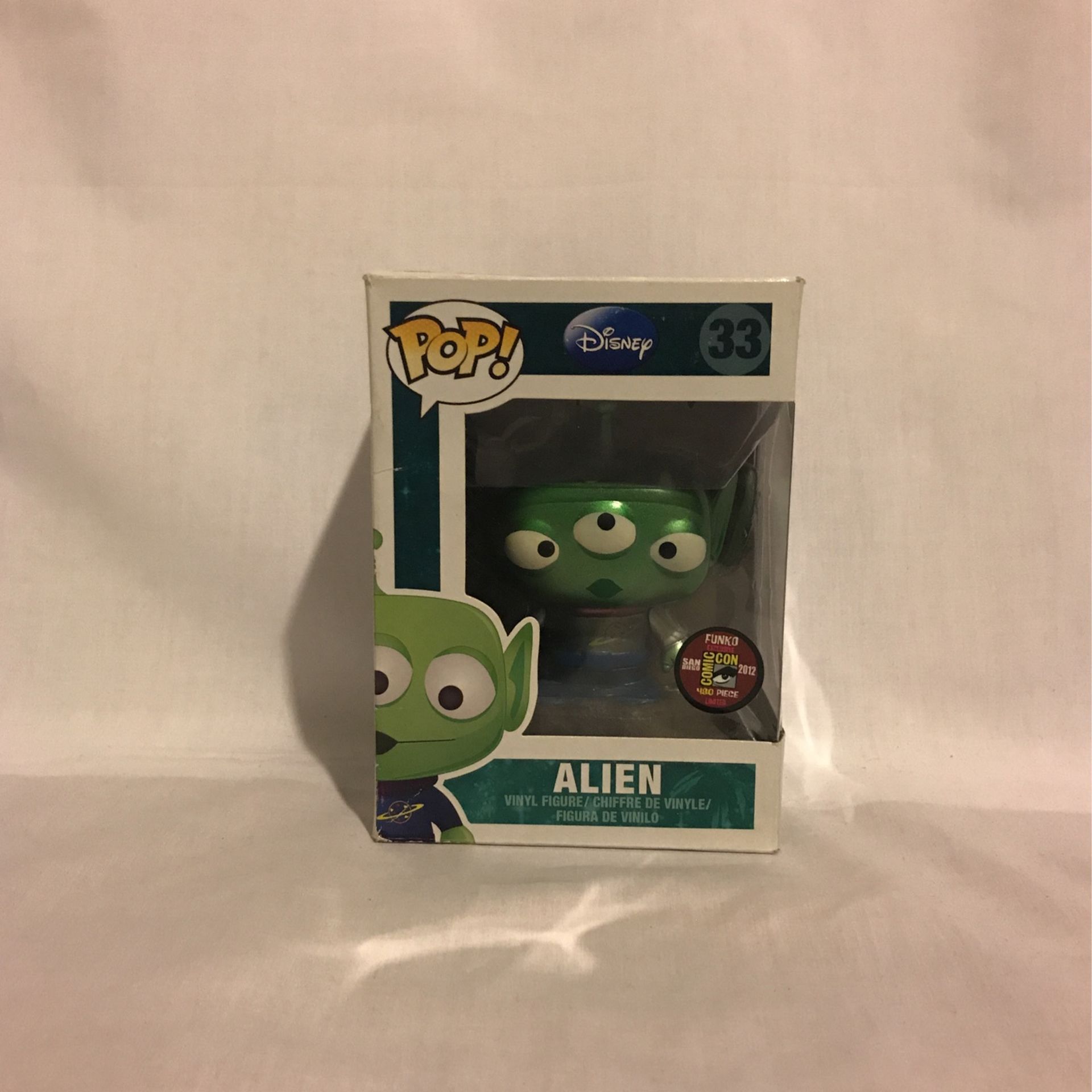 Funko Pop! Disney #33 Metallic Alien 2012 Sdcc Exclusive LE 1 Of 480 ...