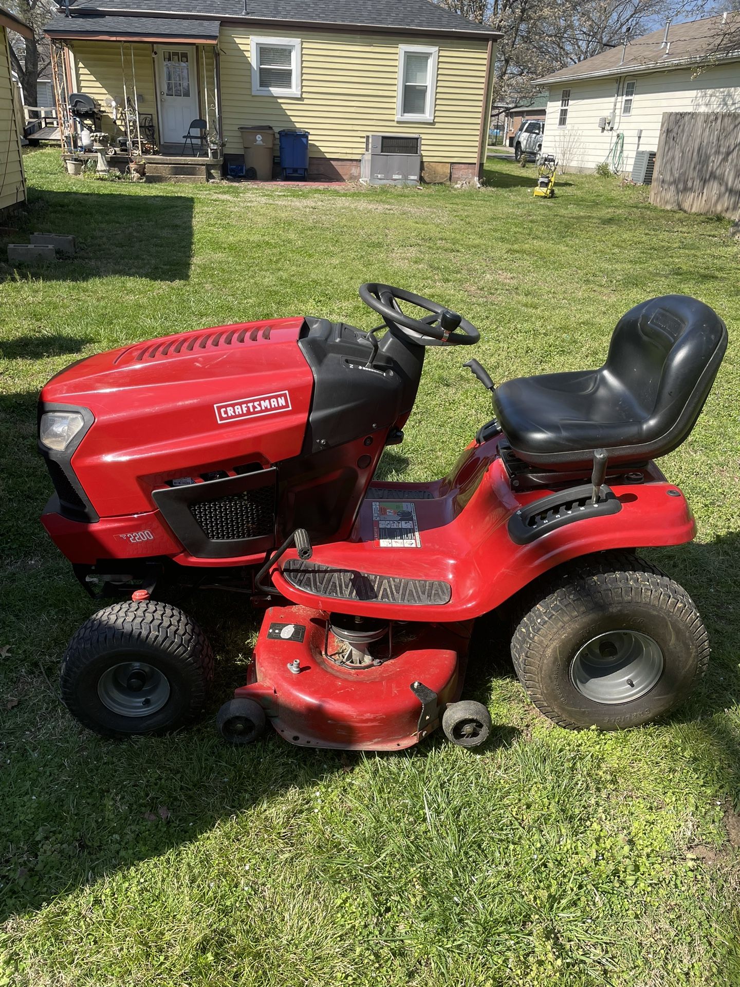 Craftsman Riding Mower T2200 Special for Sale in Goodlettsvlle, TN ...
