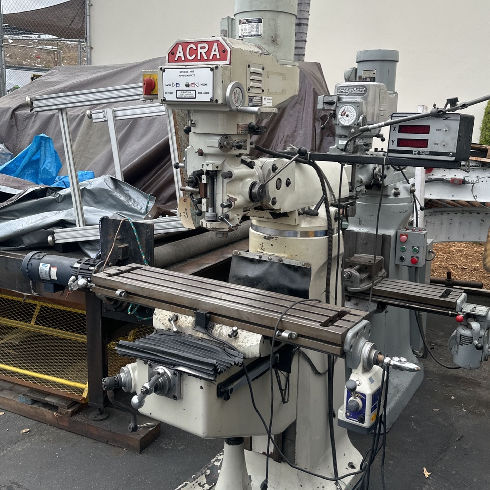 Acra Milling Machine Digital Readout Power Feed for Sale in Pomona, CA ...