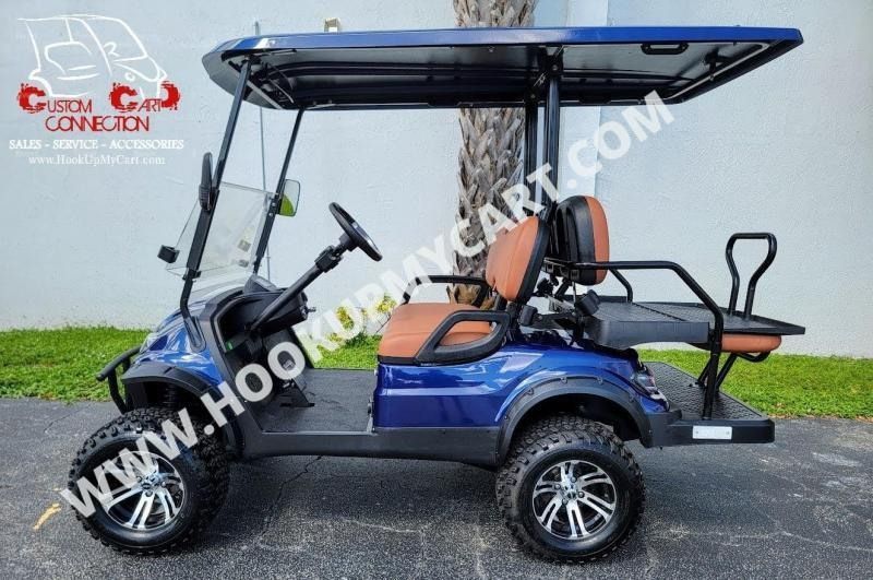 2025 ICON i40L Indigo Blue Golf Cart Electric Vehicle Golf