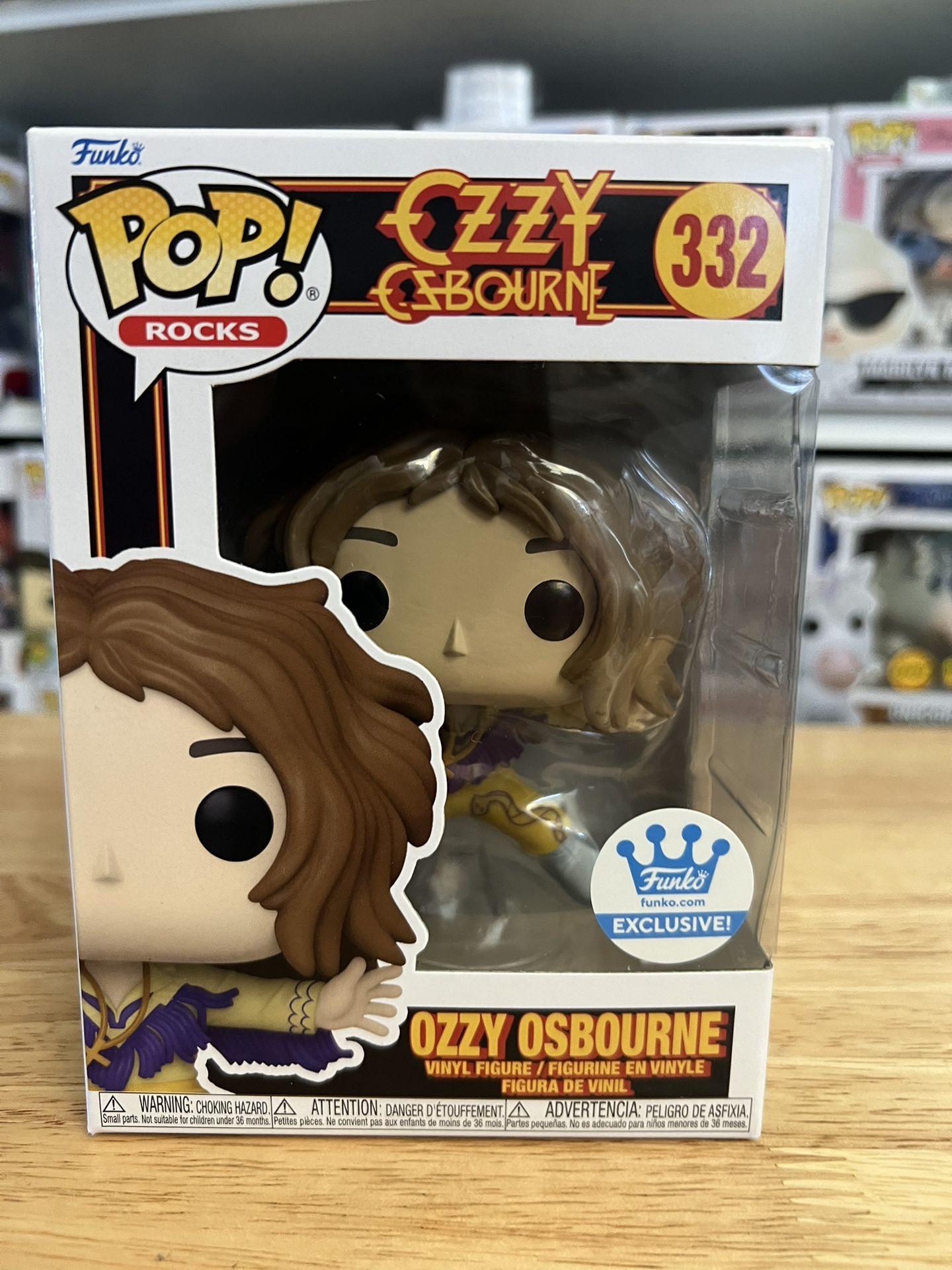 VAULTED EXCLUSIVE Ozzy Osbourne Purple Fringe Outfit Funko Pop Rocks ...