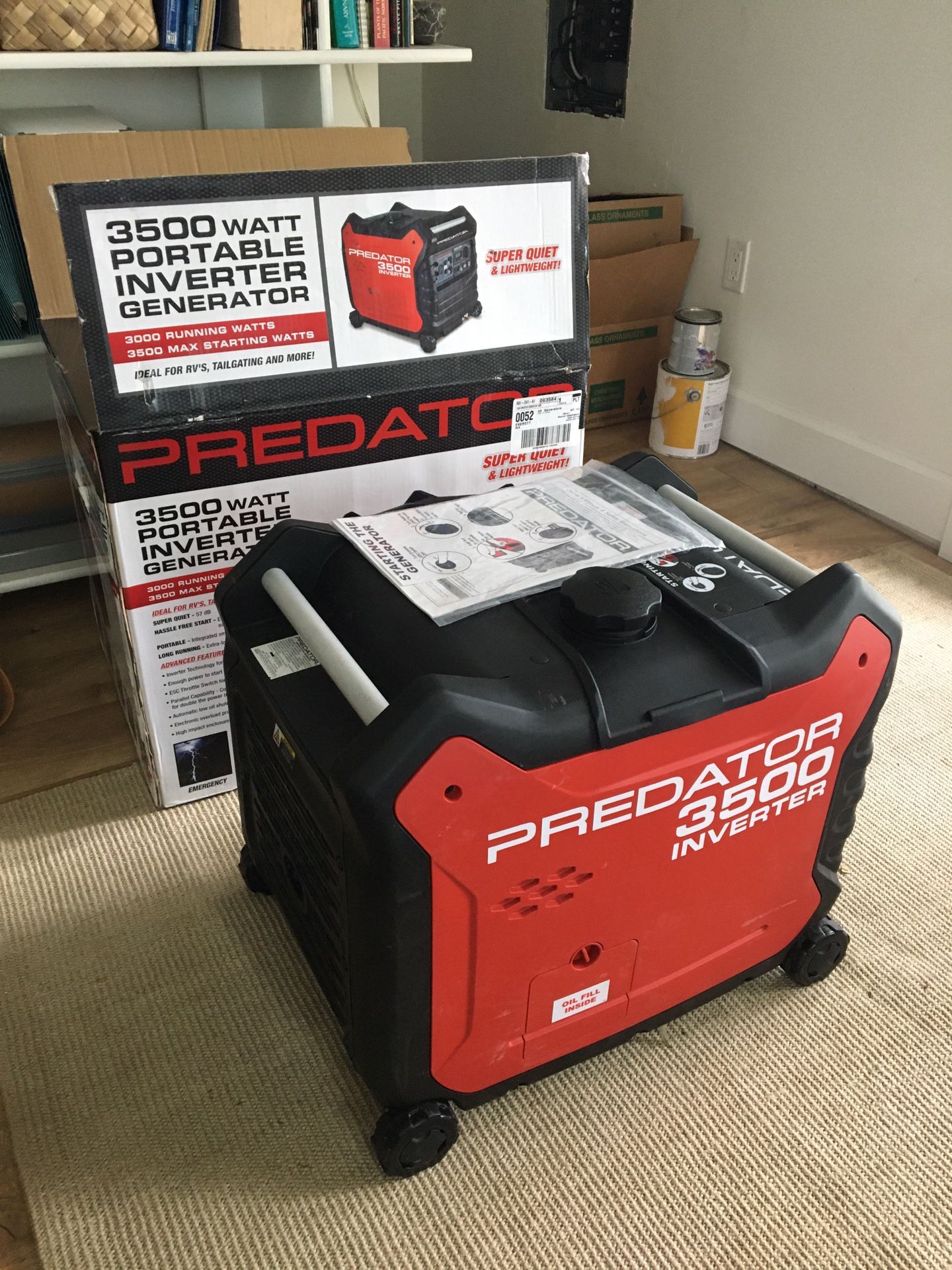 Predator 3500 Portable inverter generator — NEW with box for Sale in ...