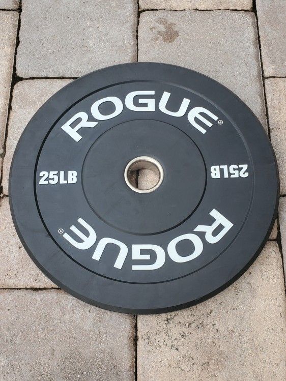 Single (1) Rogue Fitness Echo 25LB Bumper Plate for Sale in Fort ...