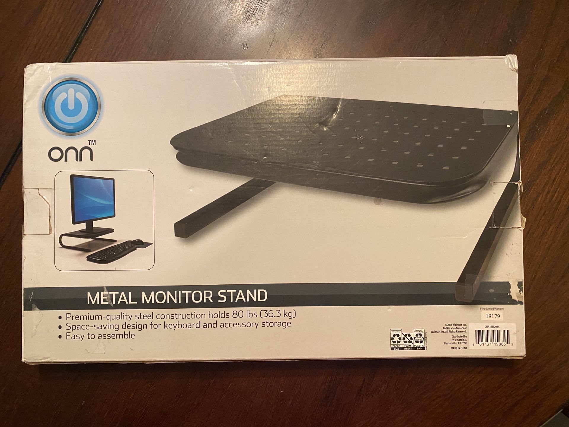 Onn Metal Monitor/Laptop stand for Sale in Duluth, GA - OfferUp