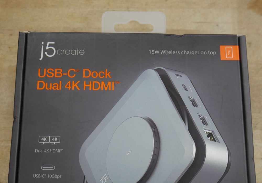 J5 create - USB-C Dual 4K HDMI Docking Station with 15W Wireless ...