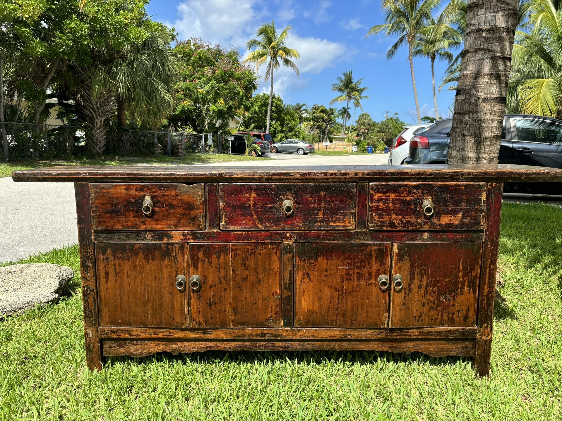 Real Wood Vintage Sideboard /Dresser / Console for Sale in Oakland Park ...