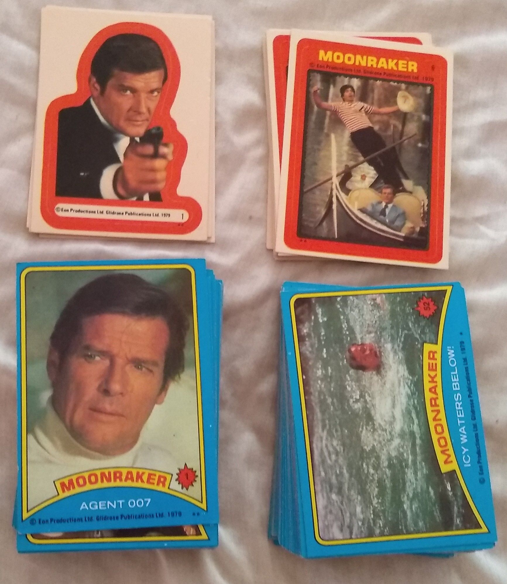 1979 Moonraker Complete Trading Card Set Topps James Bond 007 Vintage ...