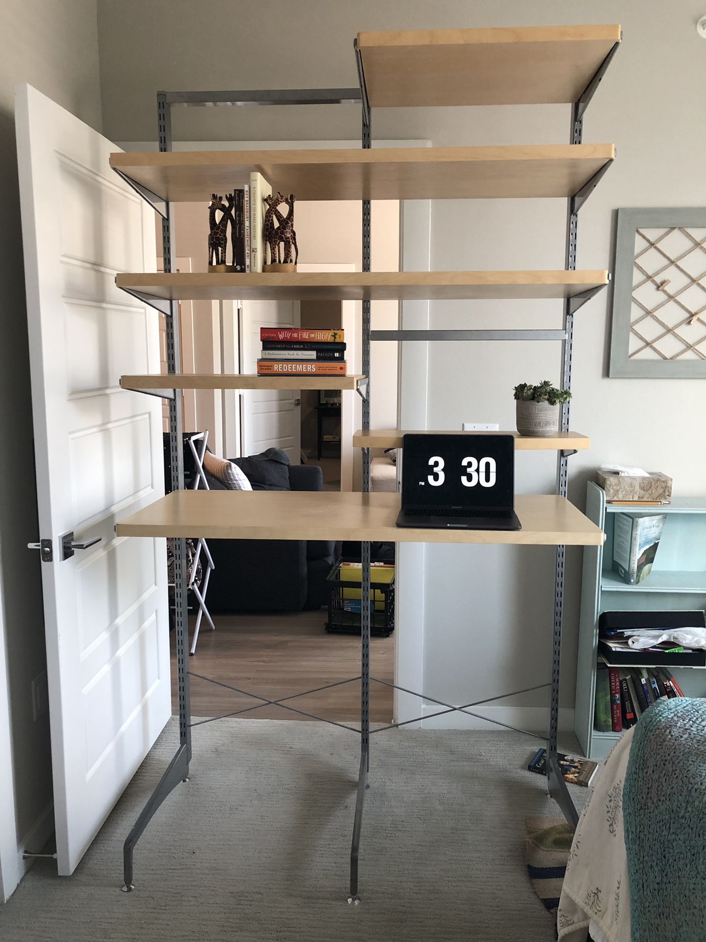 Elfa Freestanding Shelf / Desk / Media Console for Sale in Dallas, TX ...