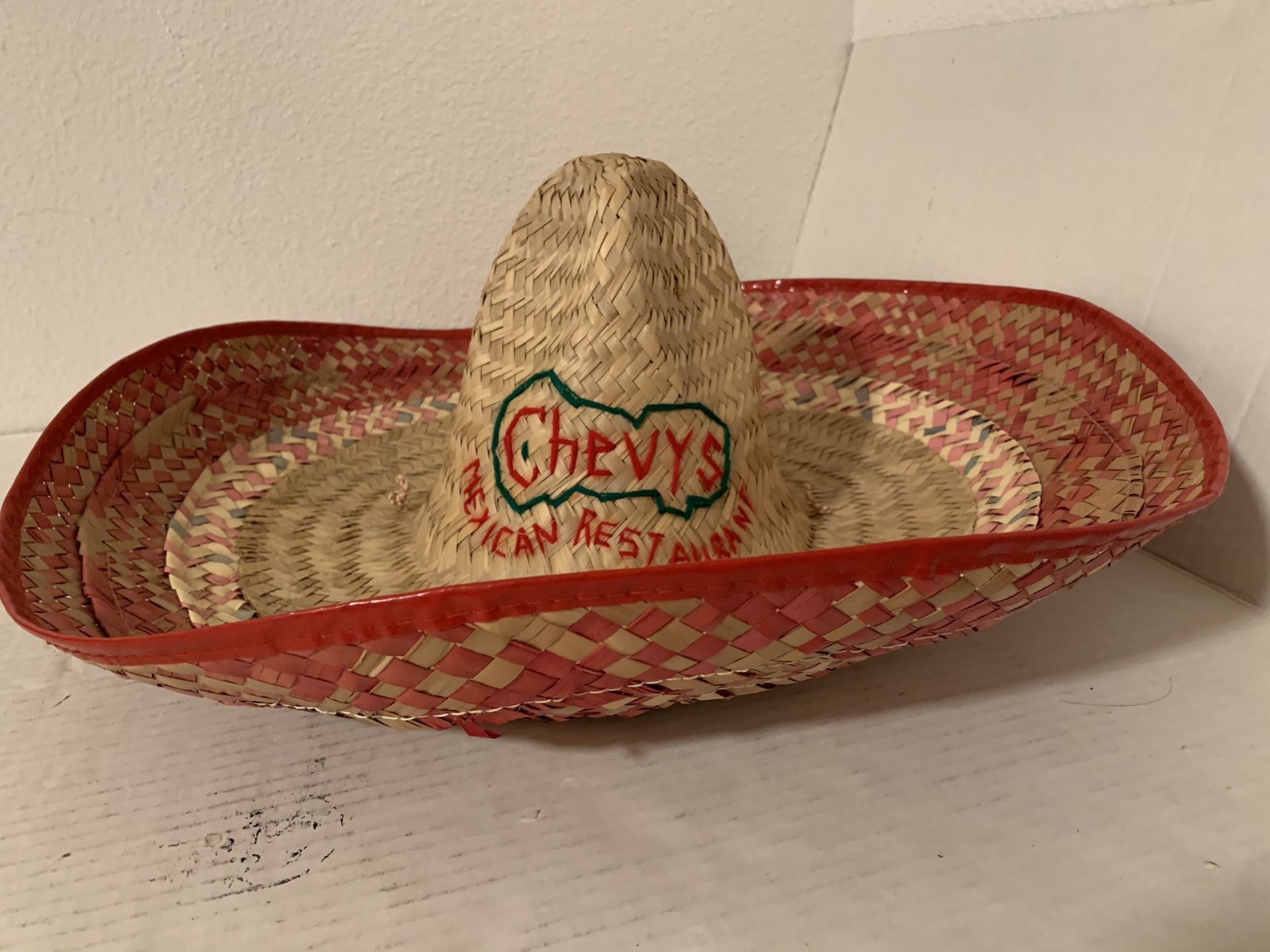 Chevy’s Mexican Restaurant Authentic Straw Party Hat Sombrero Portland ...
