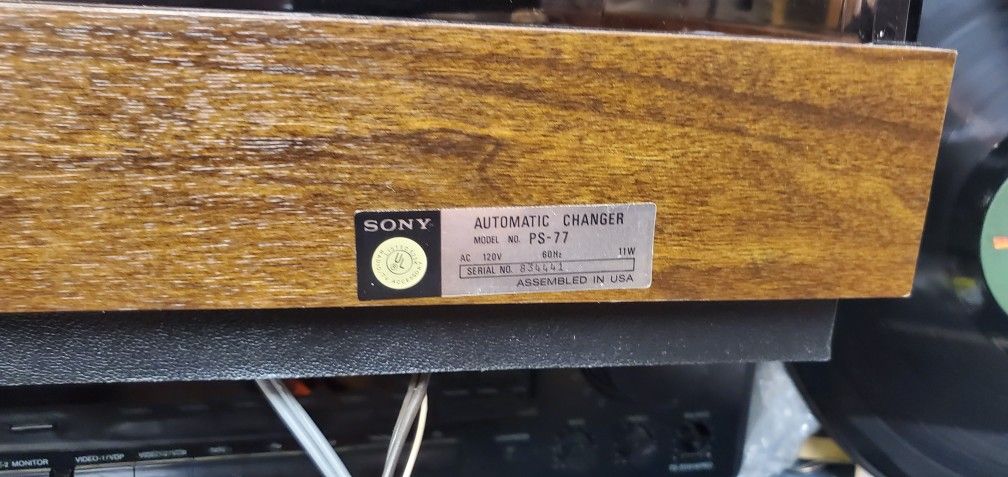 1970s Sony PS-77 Vinyl Record Player Turntable. Refurbished. Watch ...