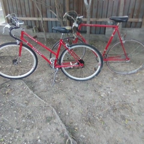 Vintage Schwinn 12 Speed Bikes Men And Ladies 100 For Both for Sale in ...