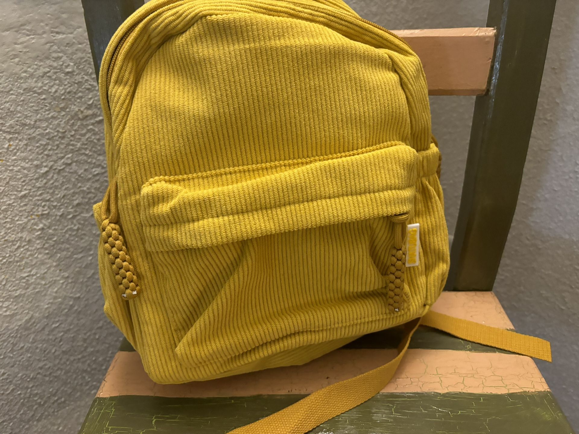 Charming MUSTARD Yellow Corduroy Backpack Purse for Sale in Phoenix, AZ ...