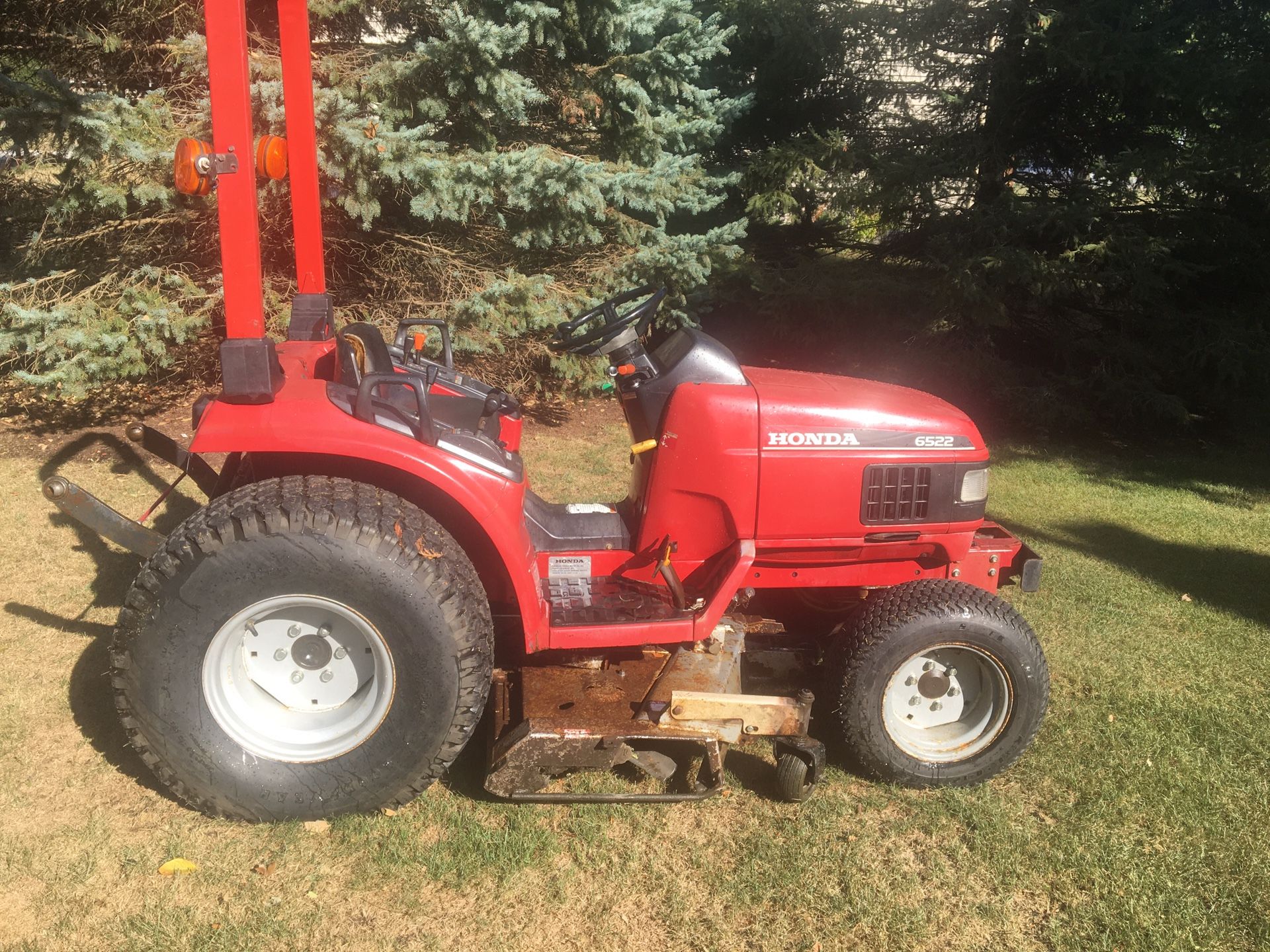 Honda 6522 Diesel Compact Tractor With 60 Inch Lawn Mower Deck for Sale ...