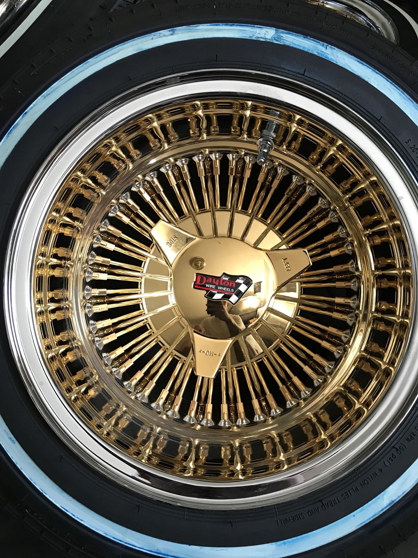 Dayton Wire Wheels 72 Spoke 13x7 GOLD CENTERS for Sale in Kirkland, WA ...