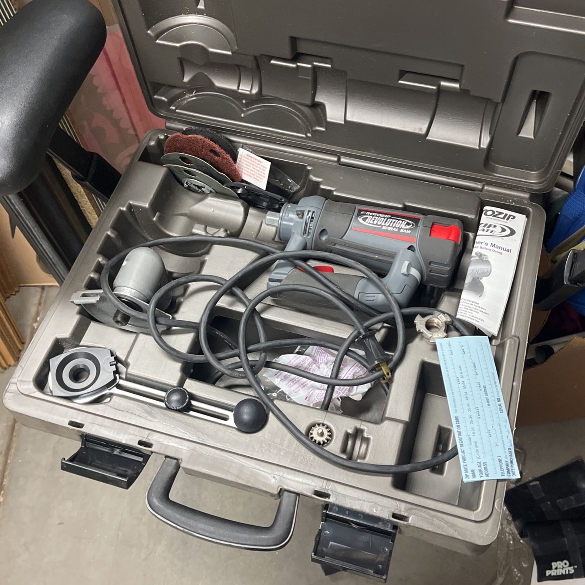 Rotozip Revolution Spiral Saw Variable Speed x1000 Model REV01 TYPE3 ...