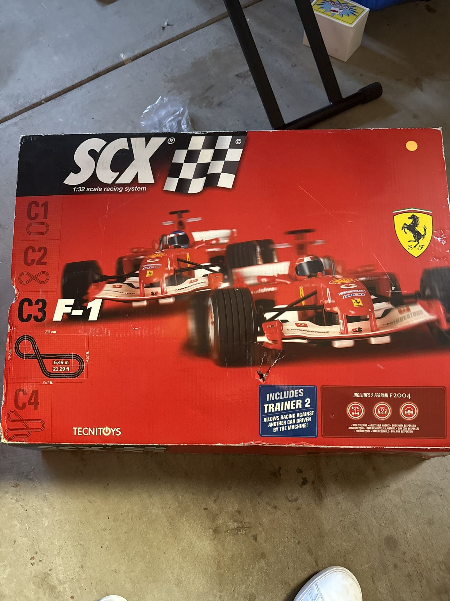 SCX C3 F1 FORM 1 FERRARI TECHNITOYS Scale 1:32 Racing System for Sale ...