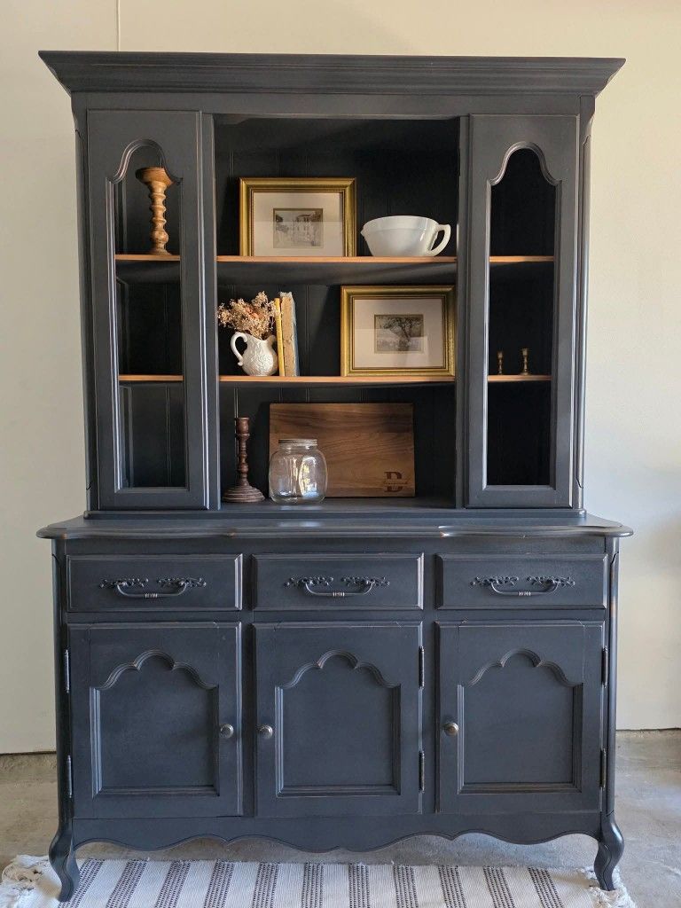 Vintage 1960's Solid Wood Hutch for Sale in Magnolia, TX - OfferUp