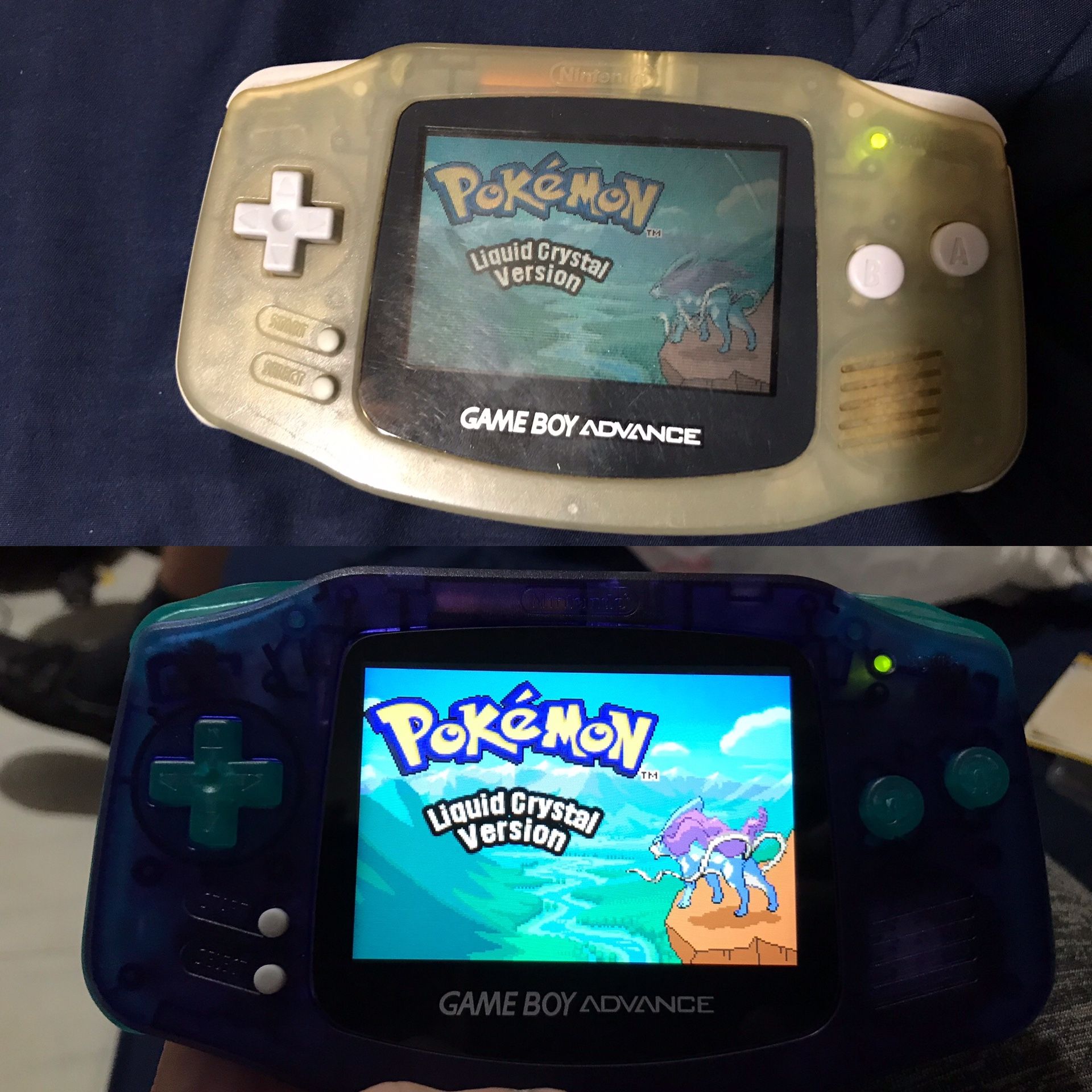 Custom Gameboy advance ips v2 screen brighter and better colors ...