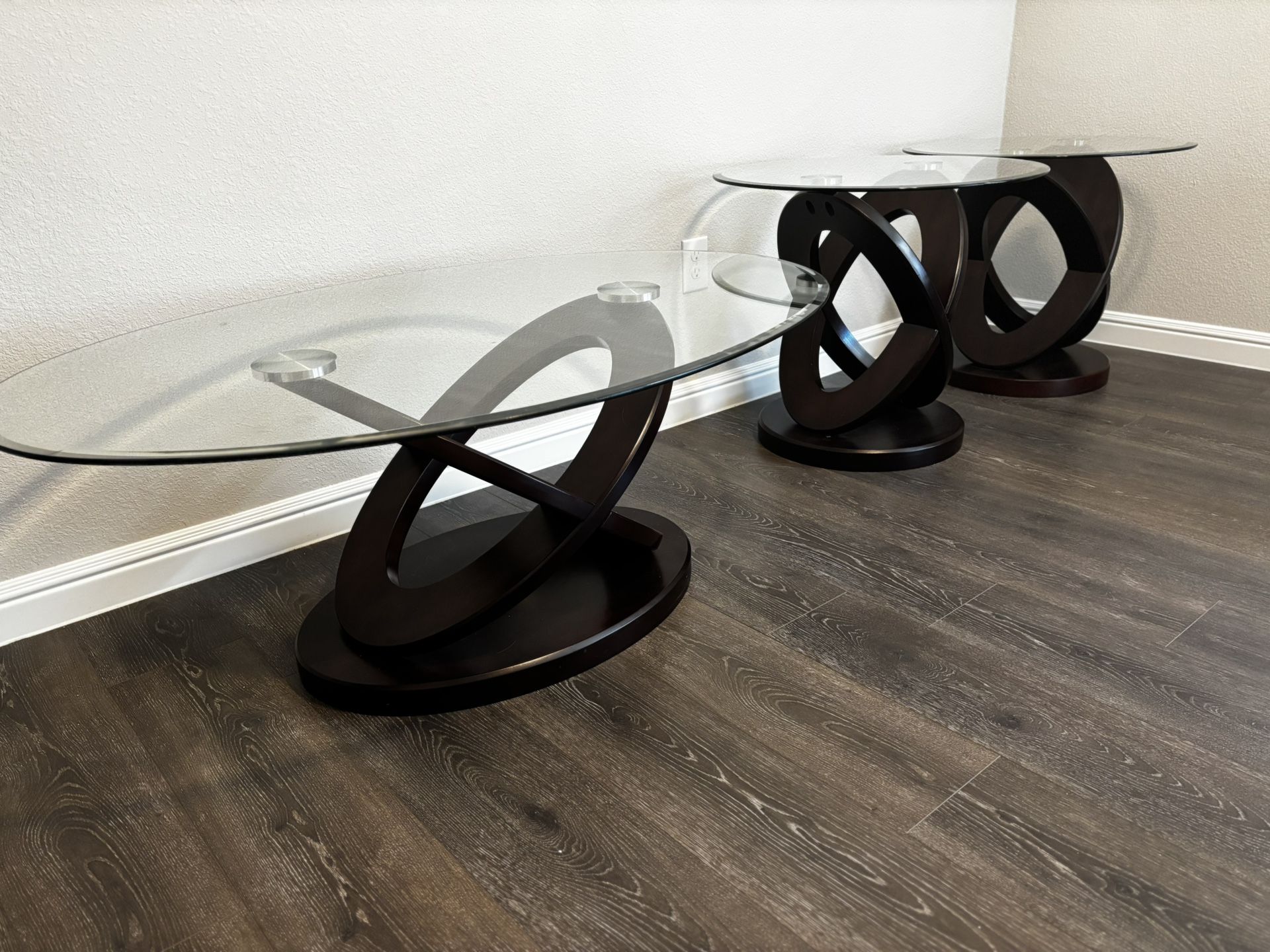Set Of 3 Glass Tables for Sale in Sanctuary, TX - OfferUp