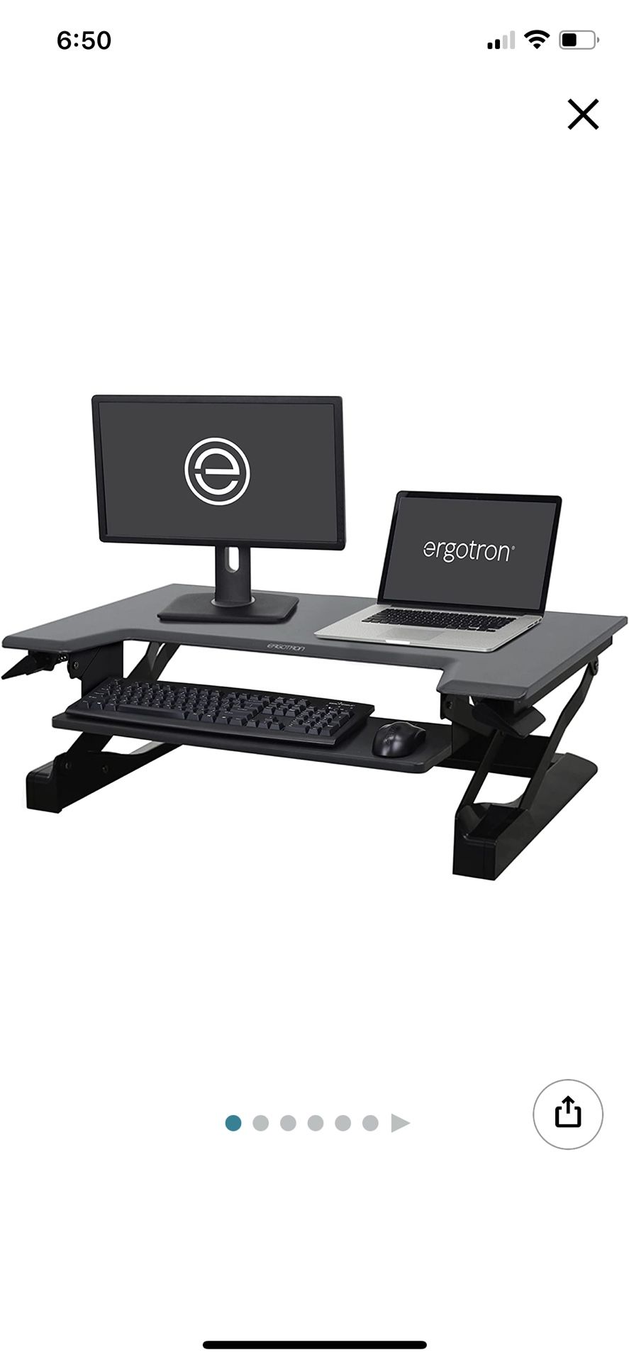 Ergotron – WorkFit-T Standing Desk Converter, Dual Monitor Sit Stand ...