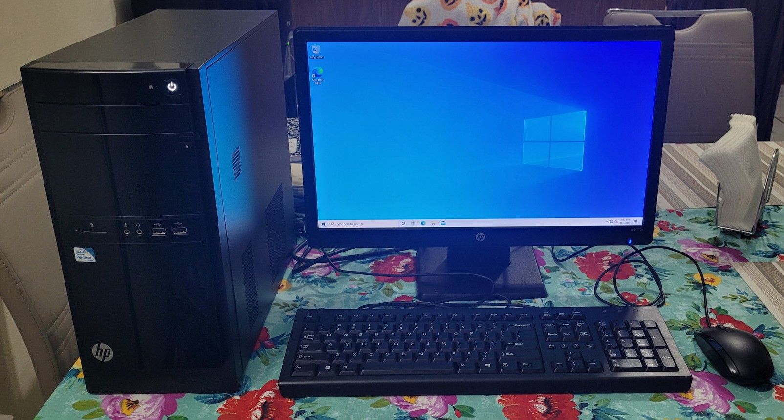 HP 110 DESKTOP COMPUTER CPU G 2020T 2.50 GHZ RAM 16GB SSD 1TB Wind. 10 ...