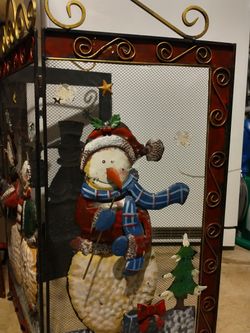 Large Christmas Snowman Fireplace Screen for Sale in Tacoma, WA - OfferUp