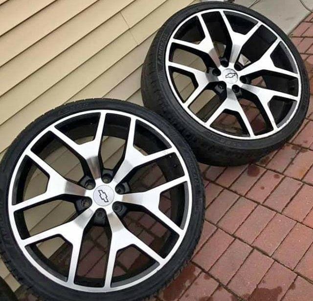 26 inch snowflake rims 6 lugs for Sale in Homer Glen, IL - OfferUp