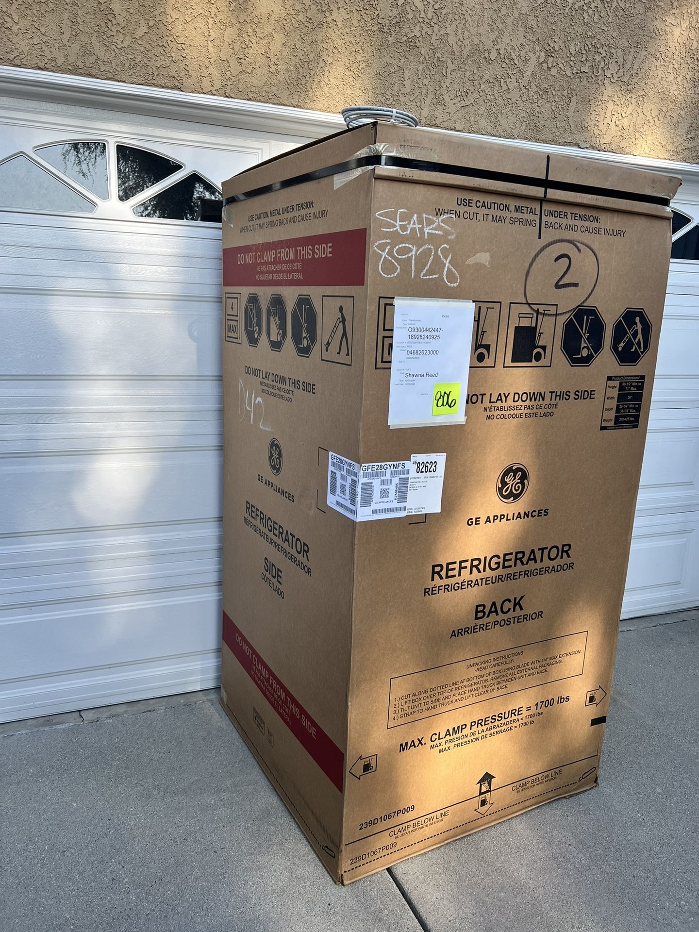 GE Appliances GFE28GYNFS ENERGY STAR 27.7cu.ft. French Door ...