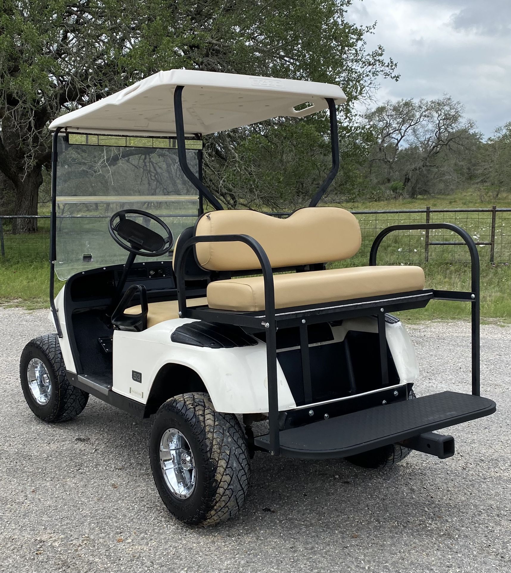 LIFTED 1999 EZGO 36 Volt Electric Golf Cart With Rear Seat for Sale in ...
