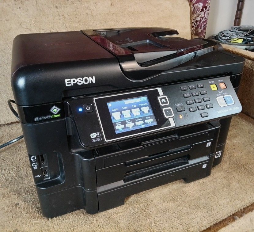 Epson WorkForce WF-3640 All-in-One WiFi Color Inkjet Printer with Print ...