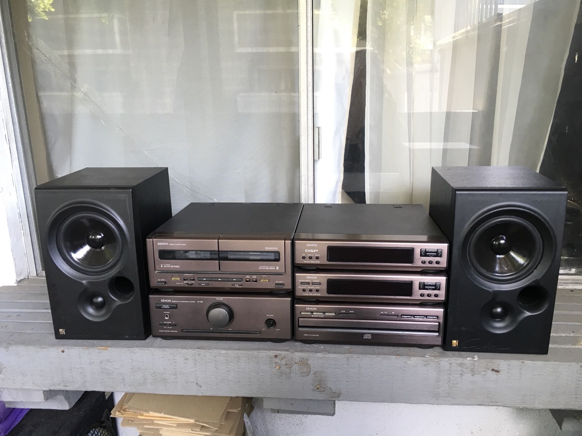 DENON D-700 Mini Stereo Component System with KEF Coda 7 Speakers in ...