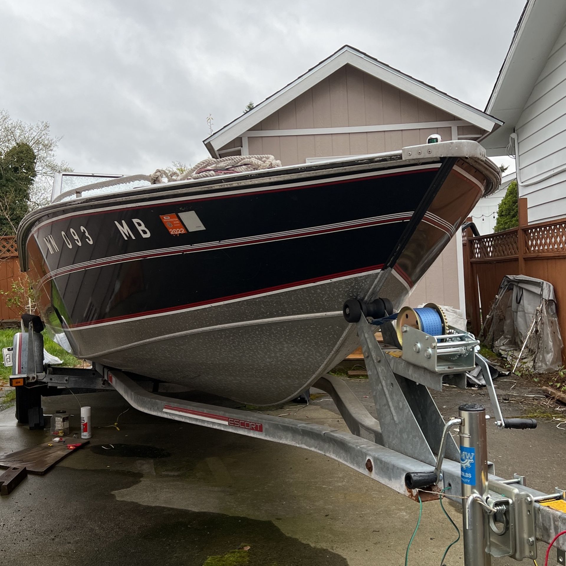 1989 Spectrum Aluminum 19Ft Boat And EZ Trailer for Sale in Federal Way ...