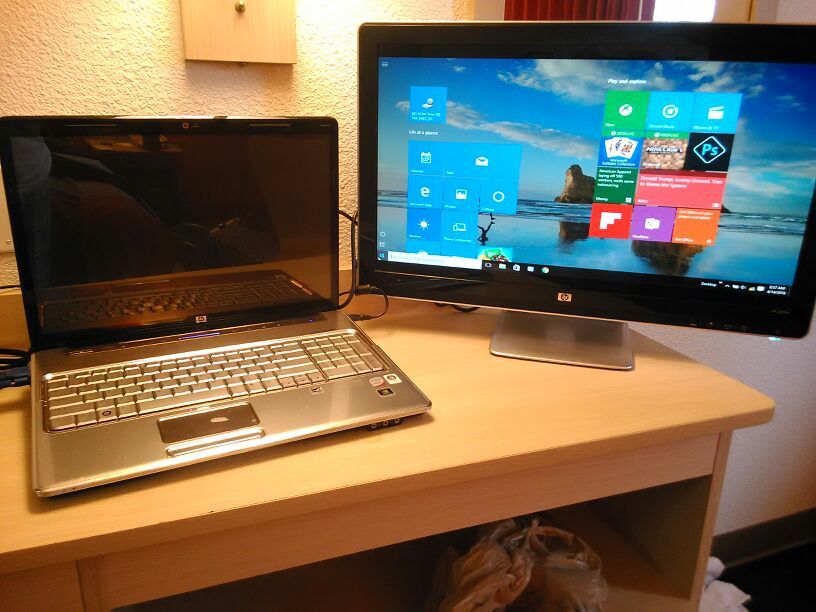 Hp Dv7 & Hp 2509m monitor for Sale in Monroe, WA - OfferUp