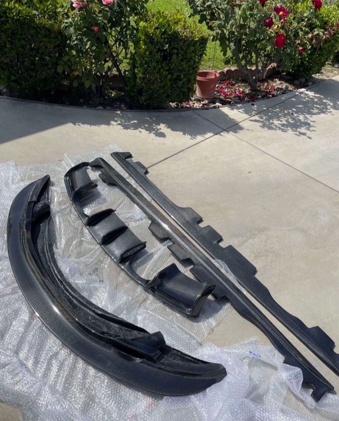 BMW E90 E92 E93 M3 Carbon Gt4 Lip & Side Skirt & Rear Diffuser for Sale ...