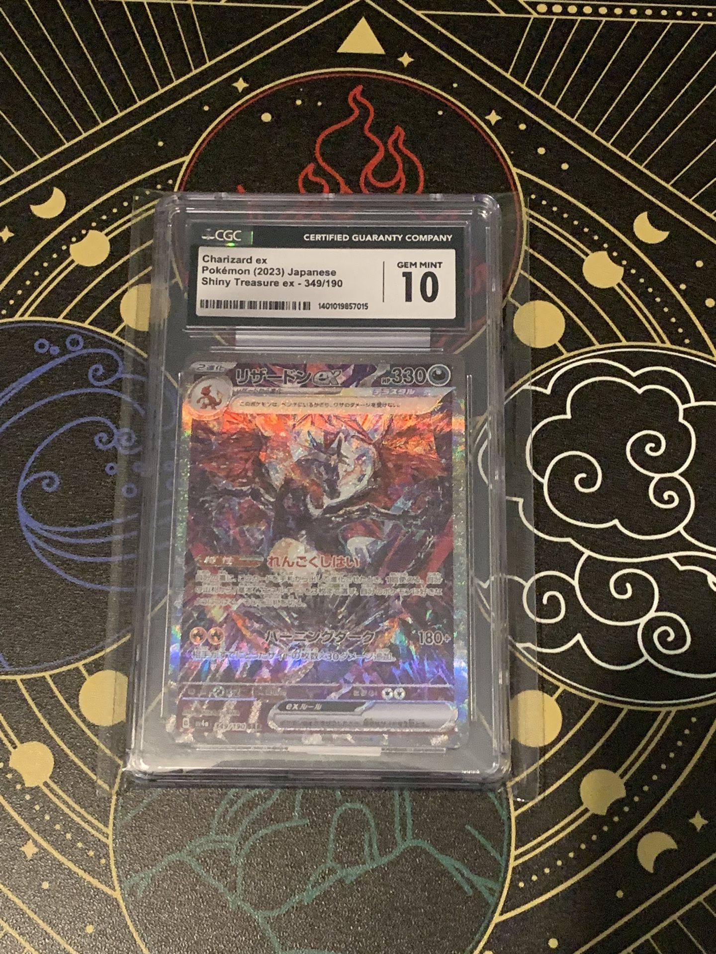 CGC GEM MINT 10 Charizard ex 349/190 SIR Shiny Treasure Japanese ...