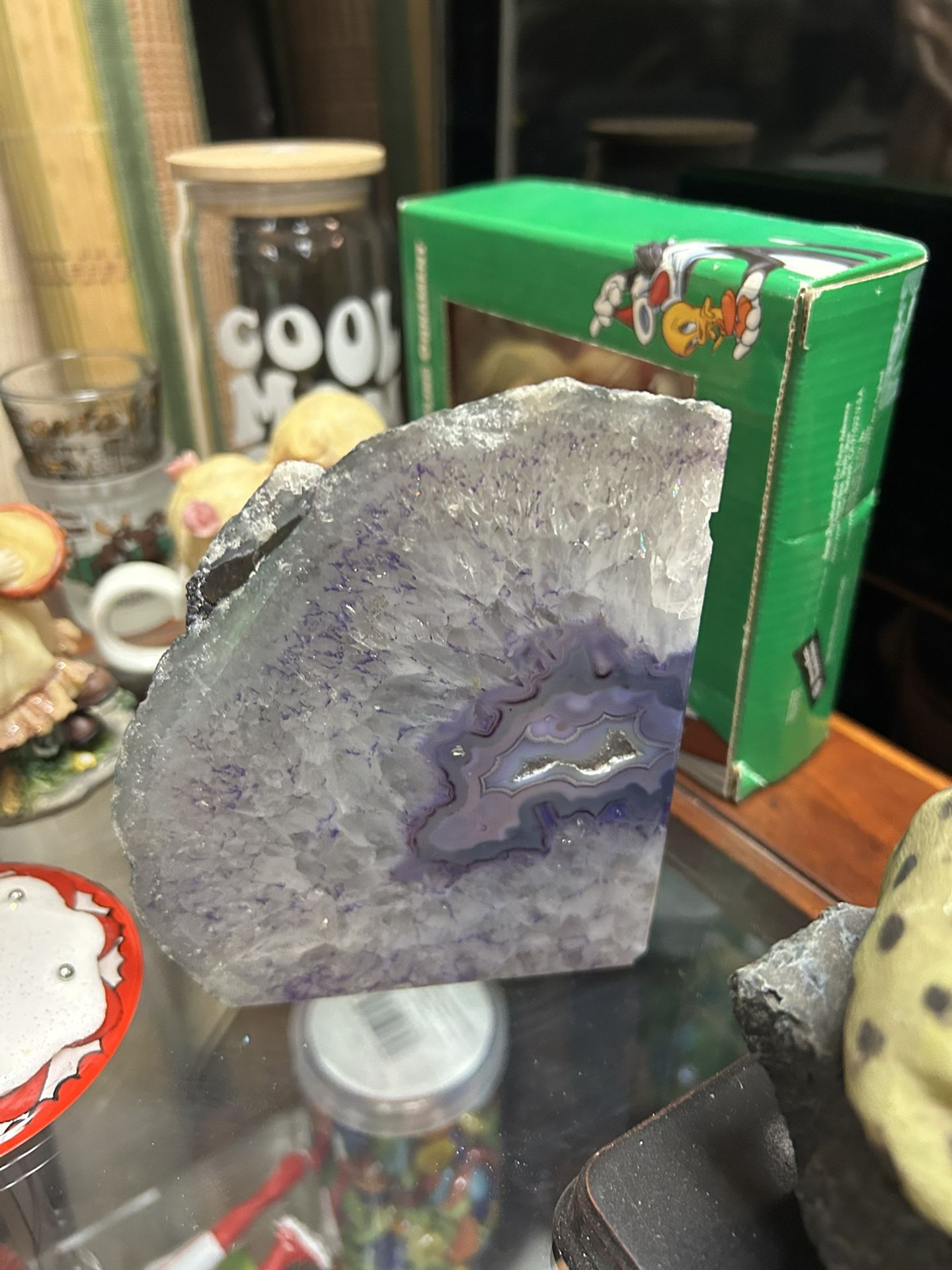 Polished Amethyst Geode Crystal Slice Collectible Rocks Stone for Sale ...