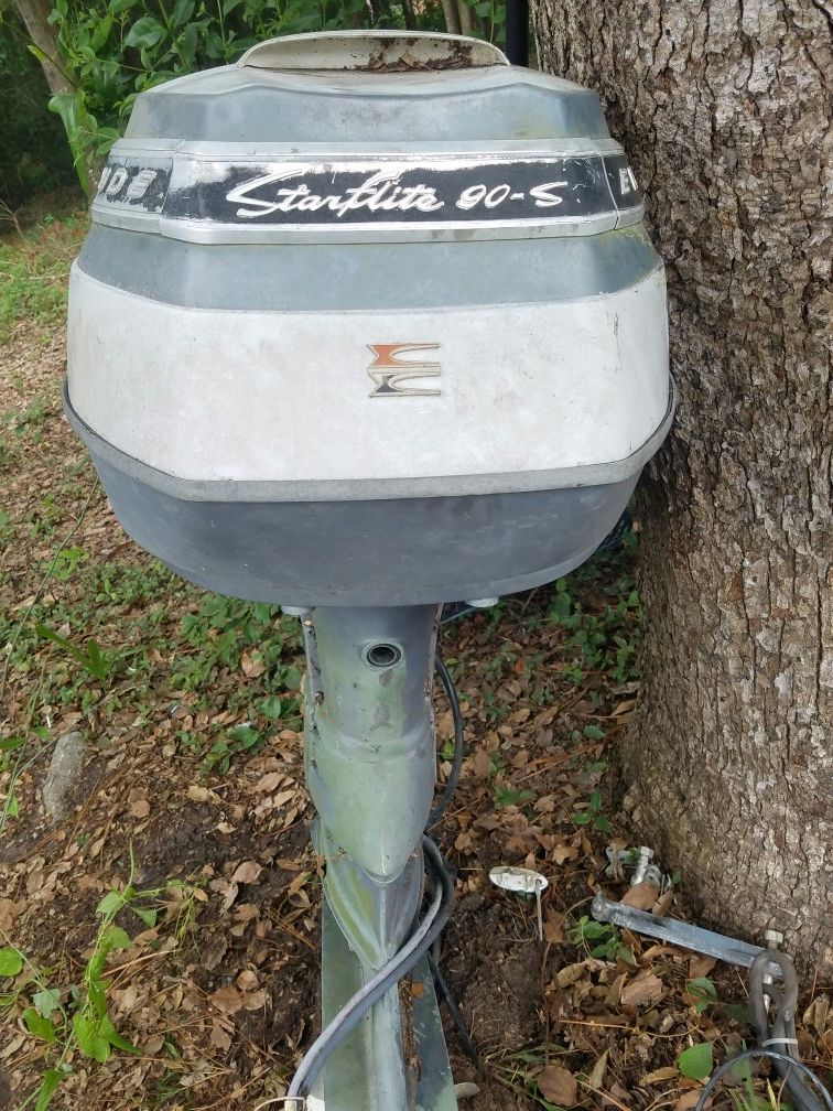 Runs perfectly boat engine starflite Evinrude 90-s 90hp for Sale in ...