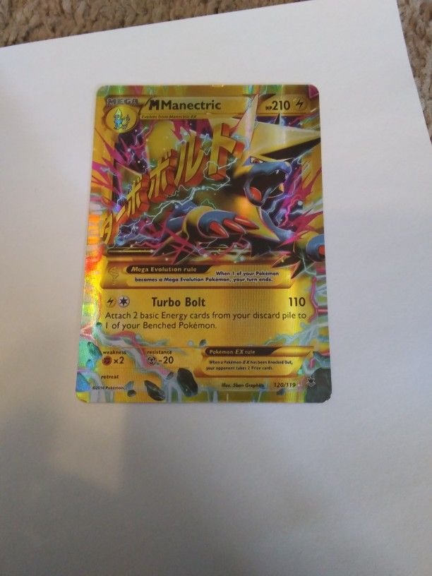 Mega Manectric Card