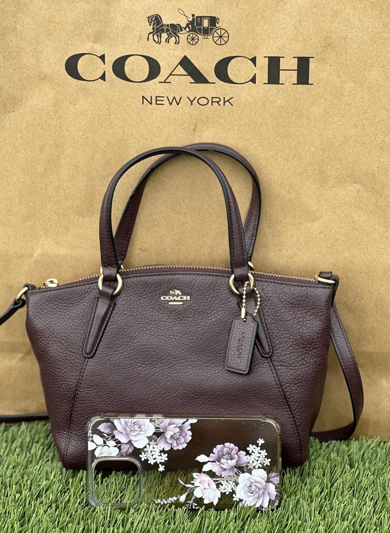 Coach Mini Kelsey Satchel, like new/Bolsa Coach Mini comi nueva for ...