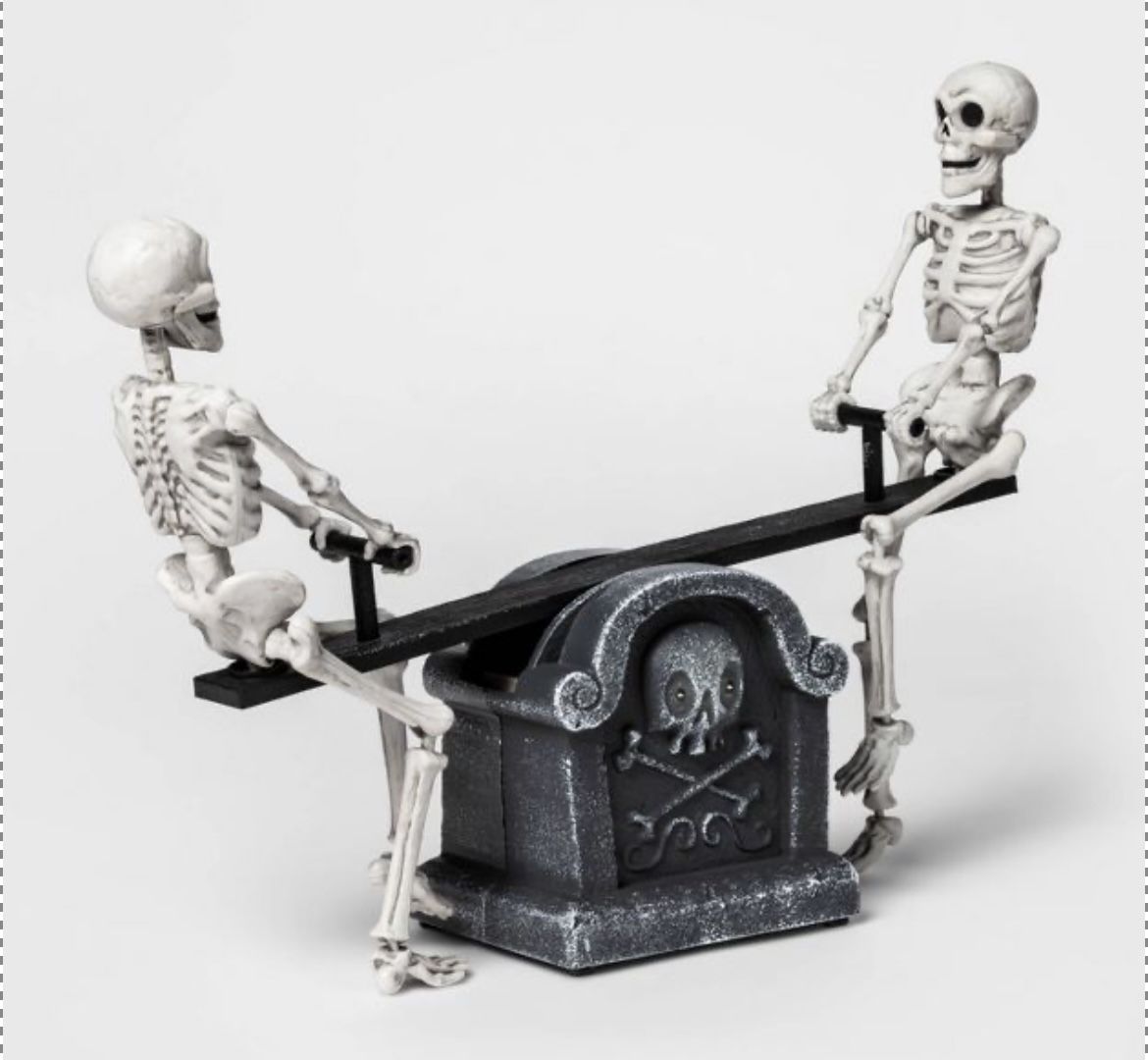2022 NEW Animated Skeletons Seesaw Halloween Lights Music Decor Hyde ...