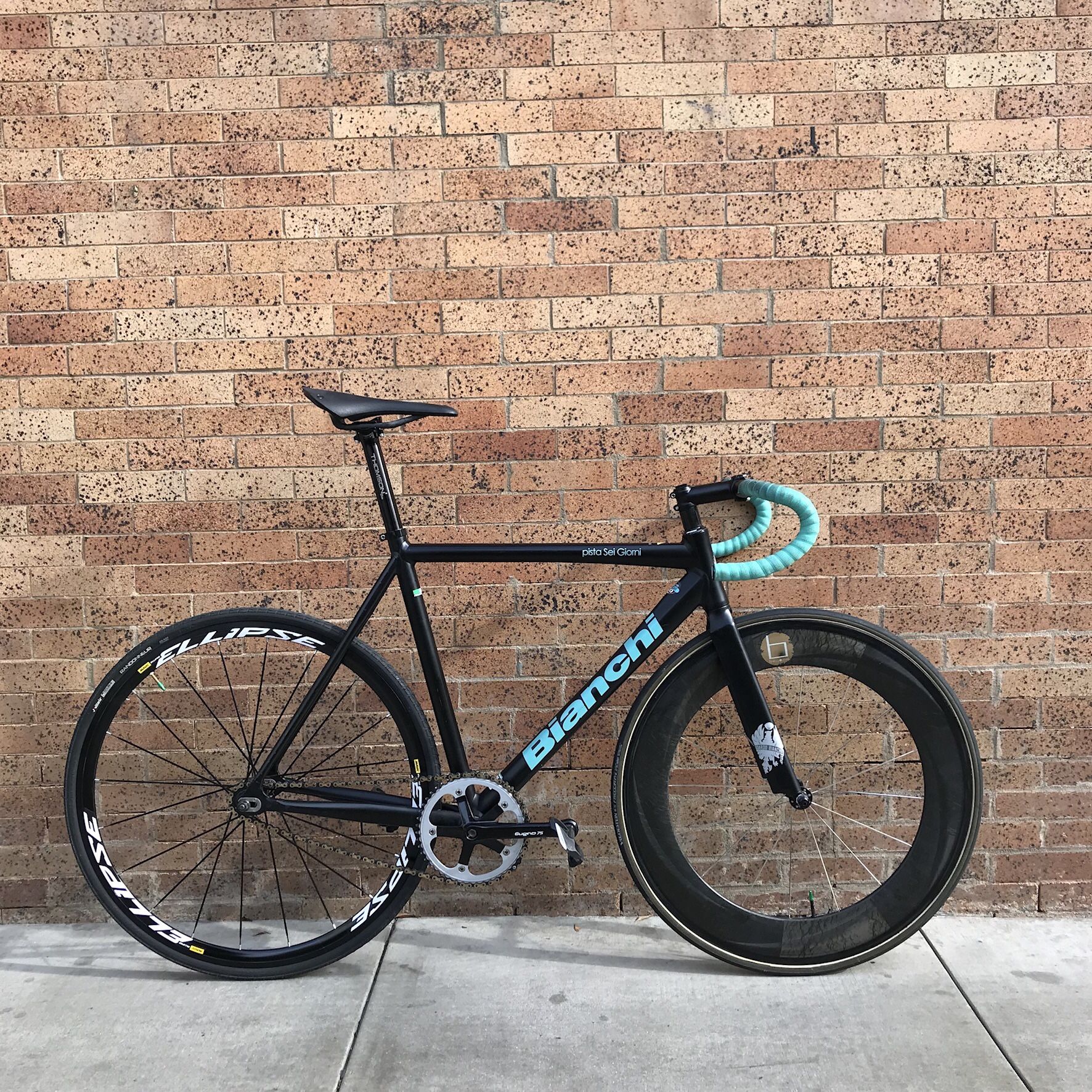 55 cm Bianchi Pista Sei Giorni - Track Bike - Custom Carbon and ...