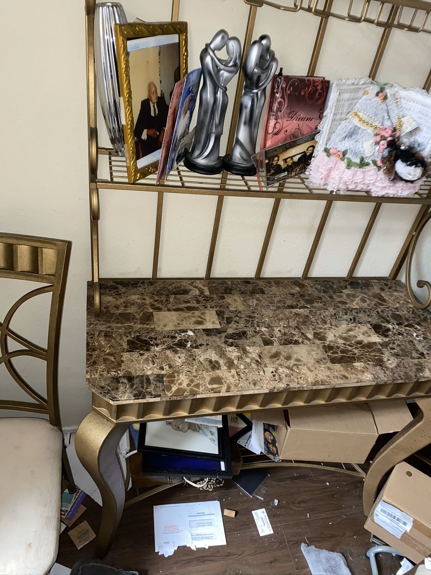 Marble Top Bakers Rack (full set also available, comes with 5 tables ...