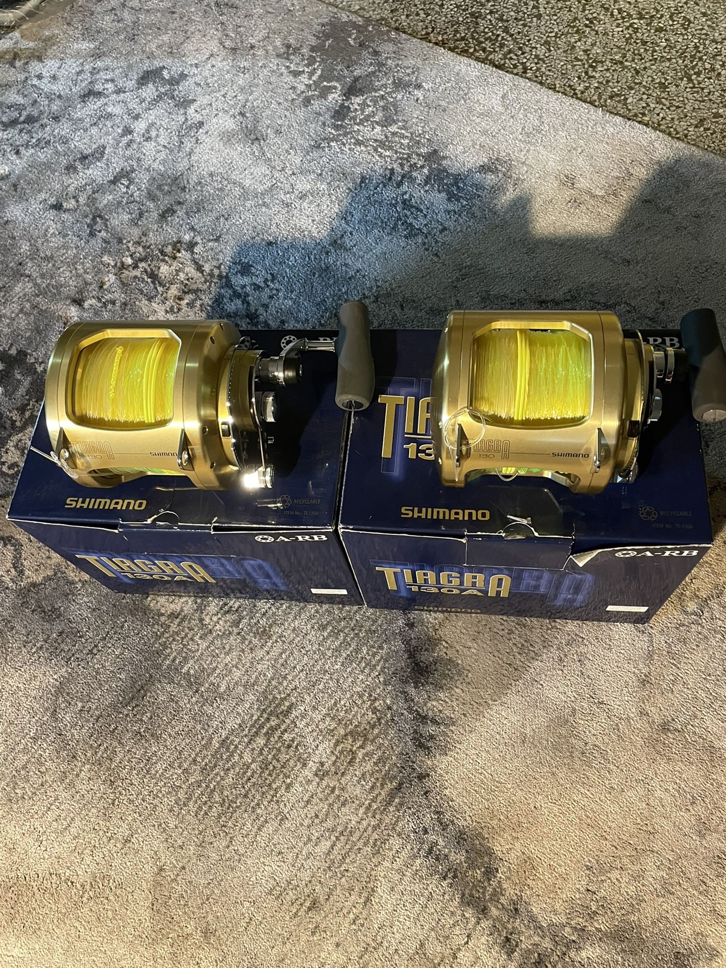 Two (2) Brand New Shimano Tiagra 130 2-speed Reels In Box for Sale in ...