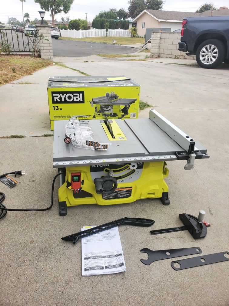 RYOBI 13 Amp 8-1/4 in. Compact Portable Corded Jobsite Table Saw) for ...