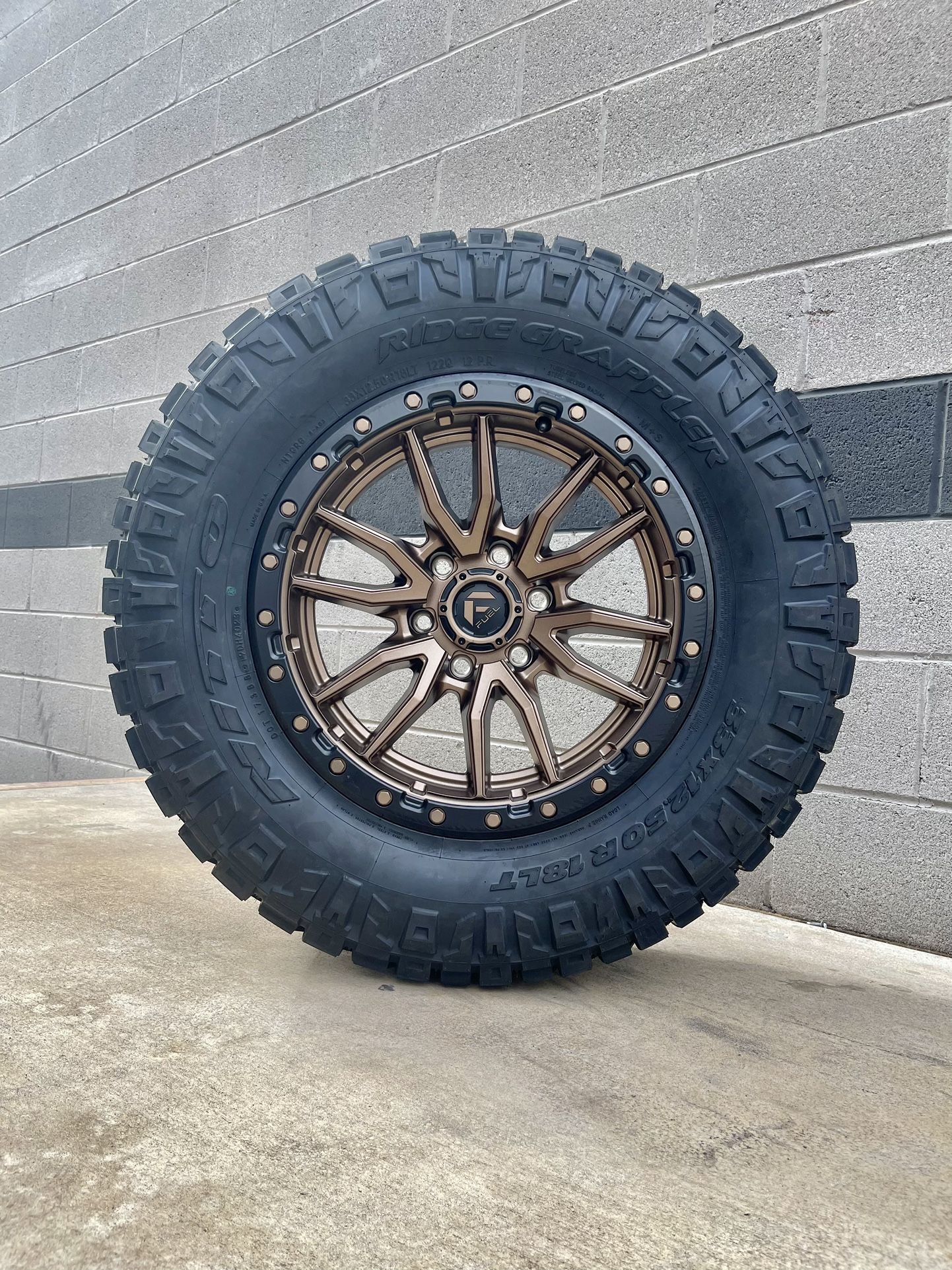 Fuel 17x9 Wheels & Nitto Ridge Grappler 285-70-17 Tires (6x139.7 5x5 ...