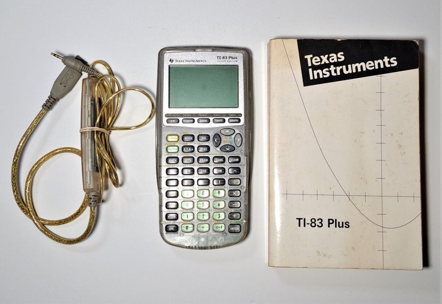Texas Instruments TI-83 Graphing Calculator with Custom Formulas, Guide ...