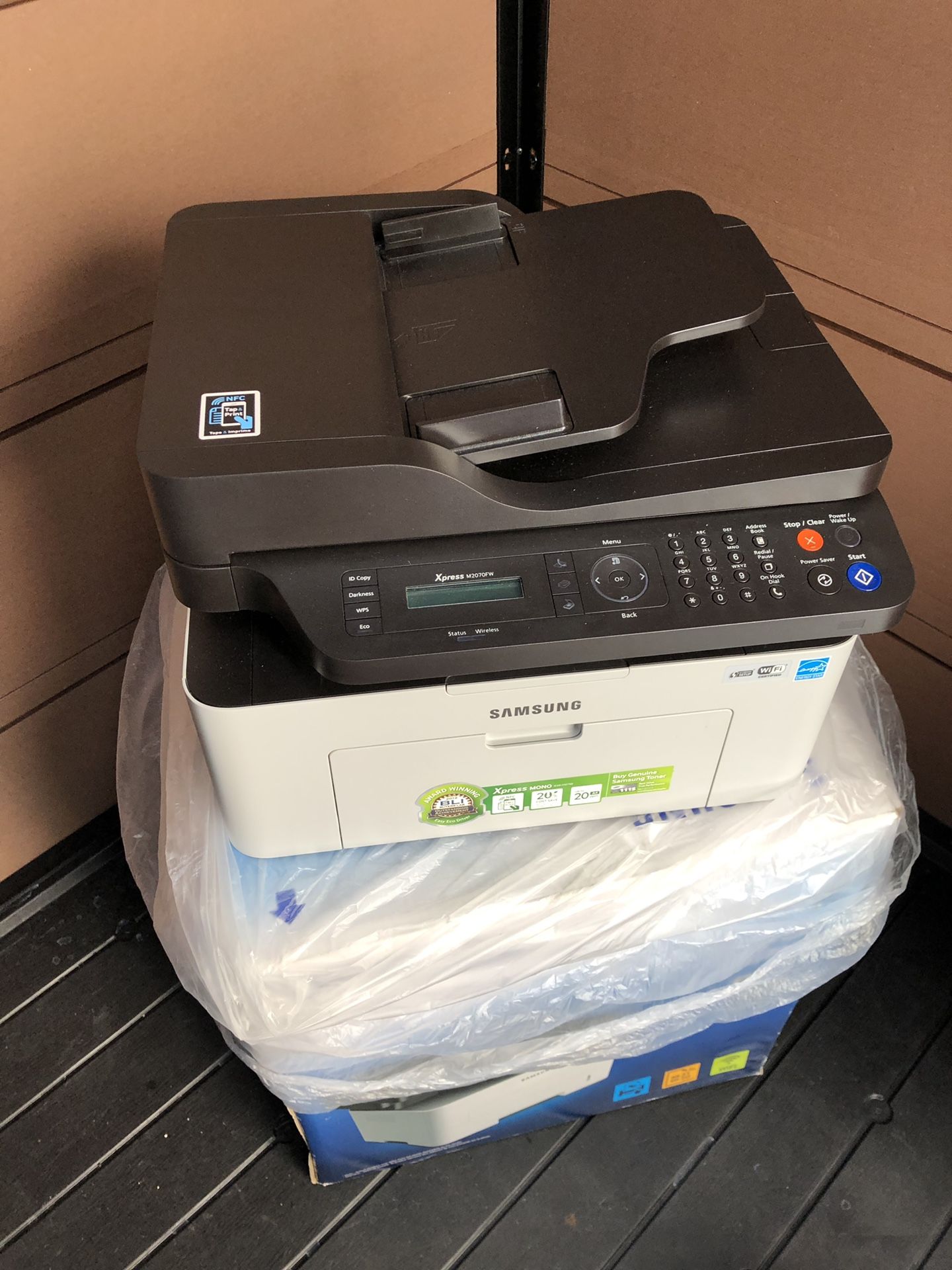 Wireless Samsung Xpress M2070FW Monochrome Printer with Scanner, Copier ...