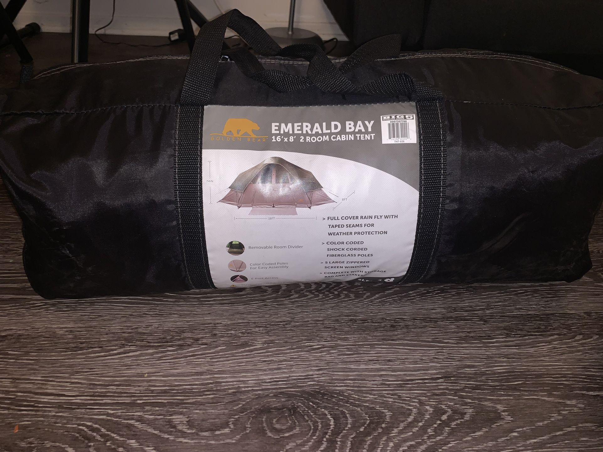 Emerald bay 16’ x ‘8’ 2 Room Cabin Tent Fits 8. for Sale in Buena Park ...