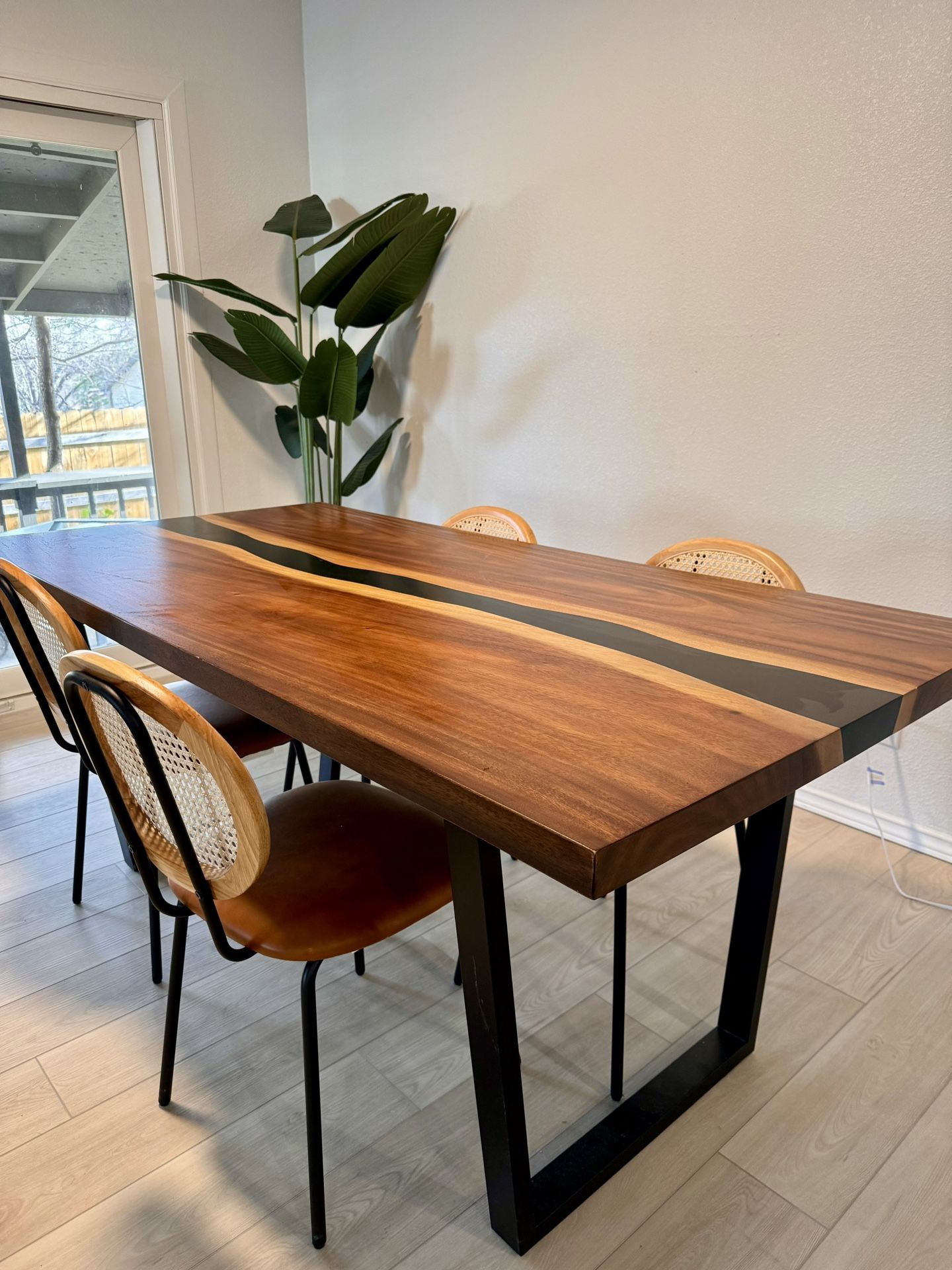 Cailen live edge resin table store